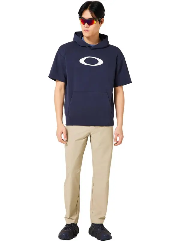 Oakley Enhance Qd Fleece Short Sleeve Hooded Pullover - Blue