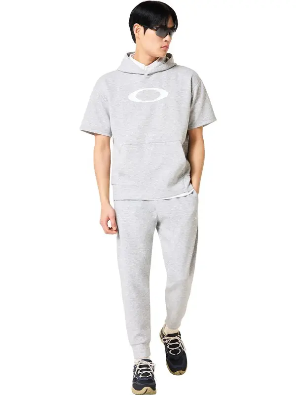 Oakley Enhance Qd Fleece Short Sleeve Hooded Pullover - Grey