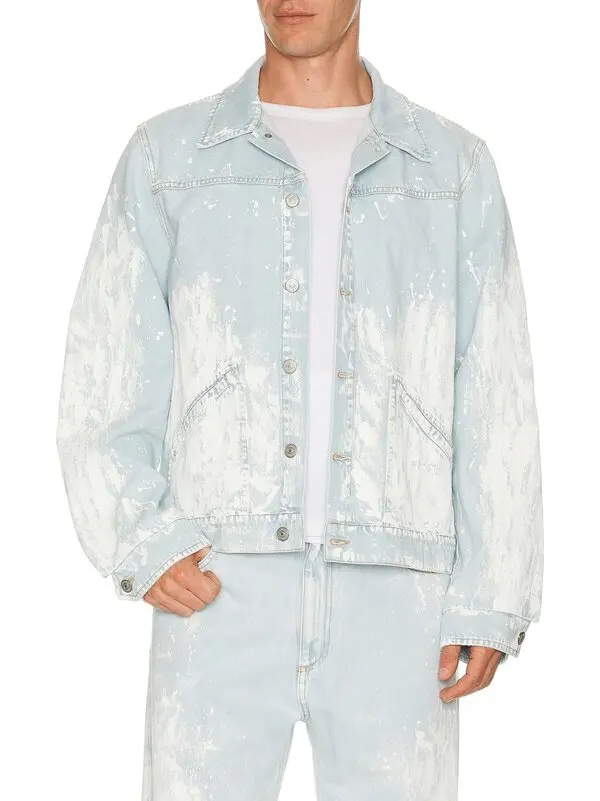 MAISON MARGIELA Sportsjacket In Blue - Light Blue