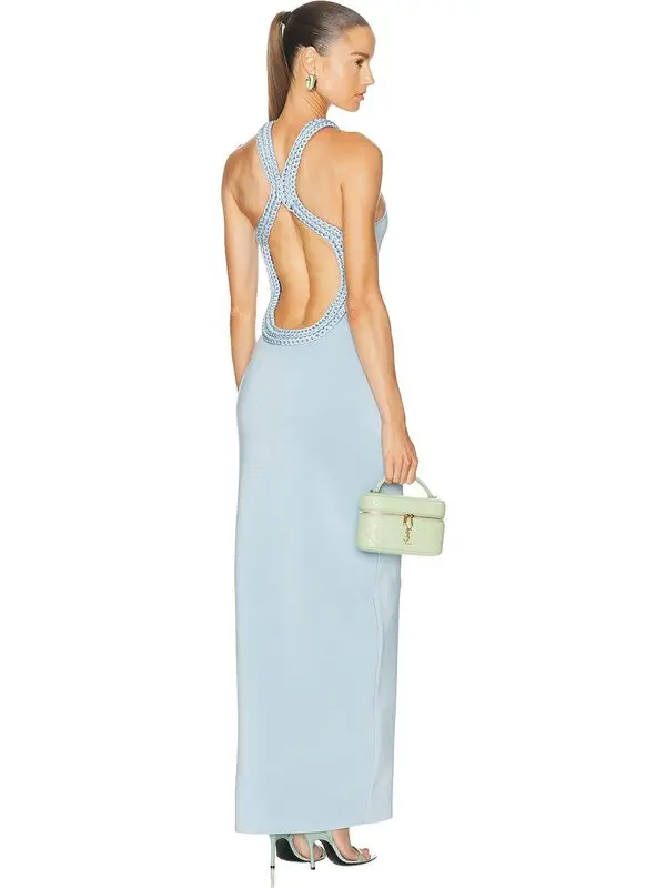 Cult Gaia Cassidy Braided Detail Maxi Dress - Coastal