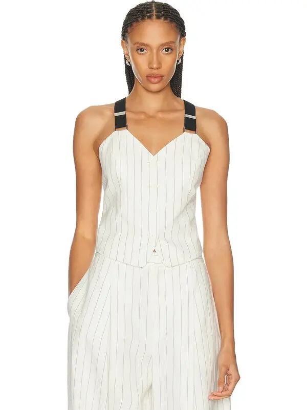 Ralph Lauren Donnella Vest - Lux Cream & Black