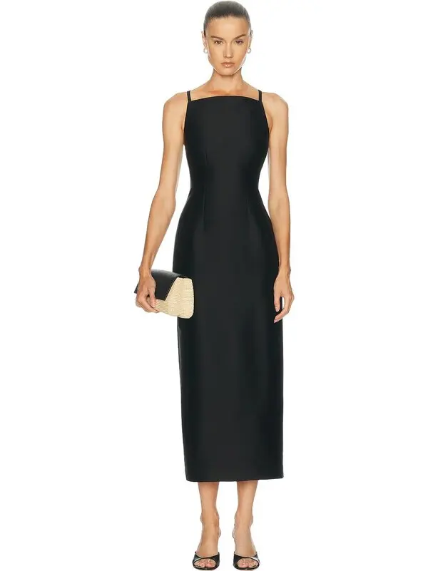 SRG Valency Crepe Dress - Black