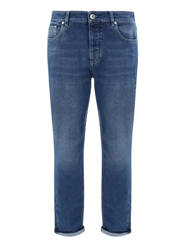 Brunello Cucinelli Straight Leg Jeans - Blue