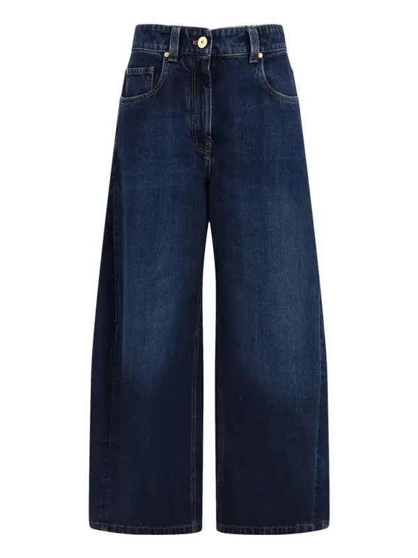 Brunello Cucinelli Barrel Leg Jeans - Blue