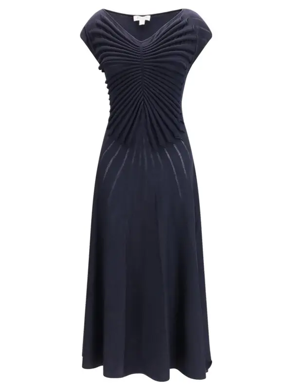 Alaïa Wool Shaping Midi Dress - Blue