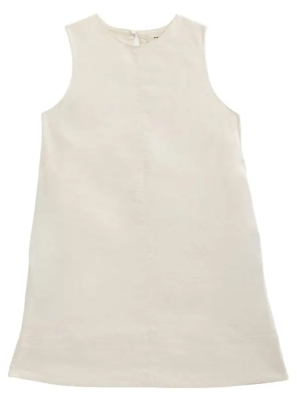 Everlane Stretch Linen Shift Dress - Bone