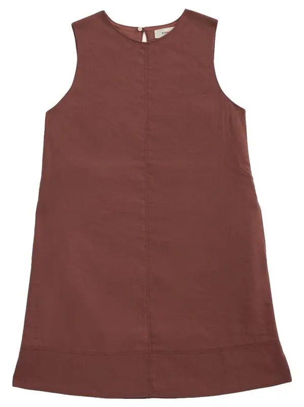 Everlane Stretch Linen Shift Dress - Henna Red