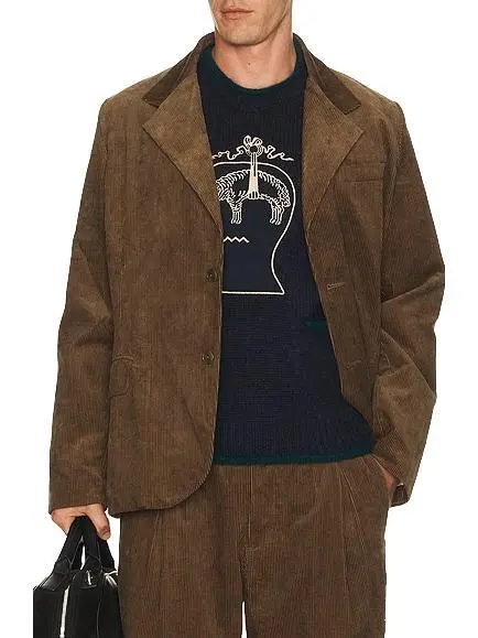 BRAIN DEAD Brooks Brothers California Suit Jacket - Brown
