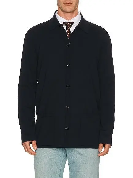 Valentino Garavani Virgin Wool Cardigan - Navy