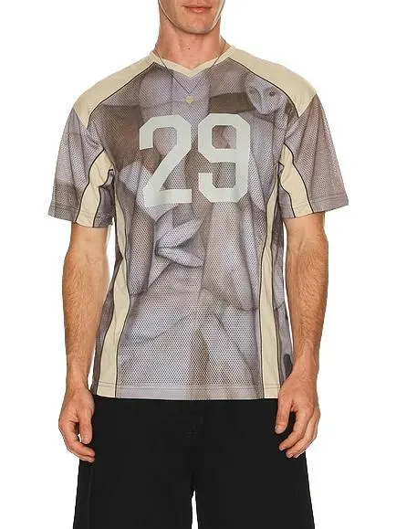 PAS UNE MARQUE Graphic Mesh T-shirt - Multi
