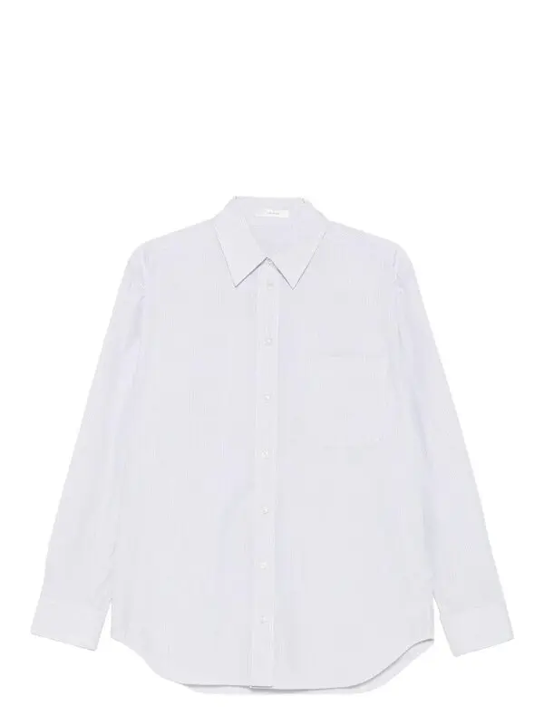 THE ROW Gavina Striped Cotton Shirt - White