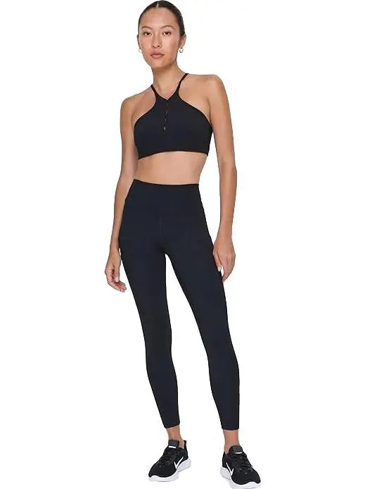 Nike One Keyhole High-neck Padded Light Support Bra Bra /jcg - Black