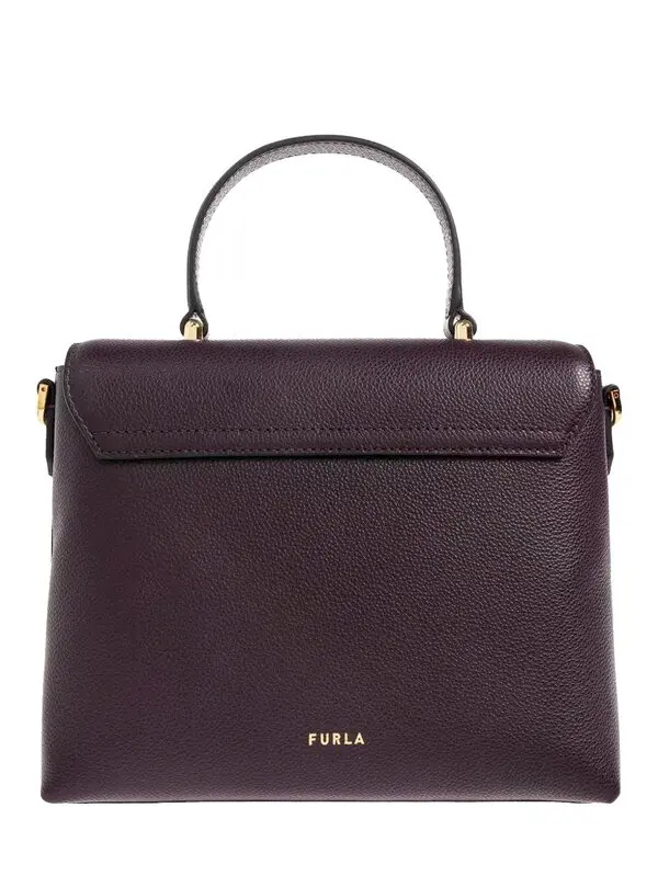 Furla Moonlight Leather Tote Bag - Red
