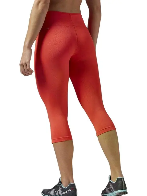 REEBOK Workout Ready Cropped Leggings - Red