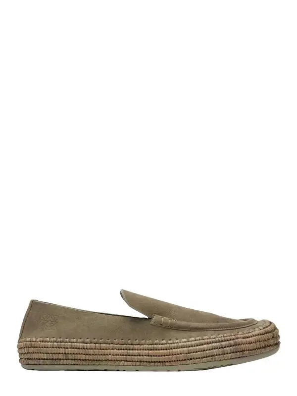 Loewe Rio Raffia Espadrilles - Grey