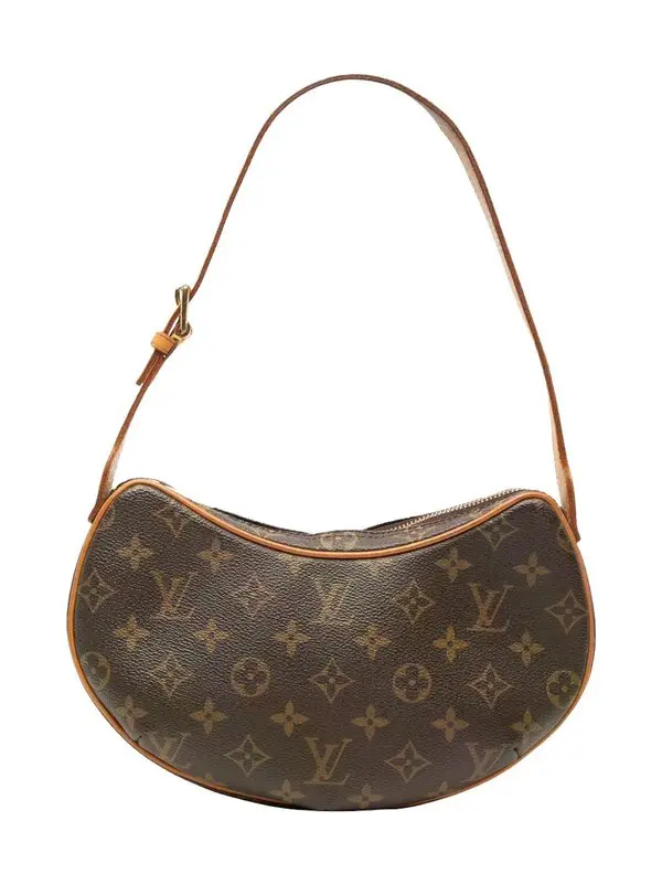 LOUIS VUITTON Monogram Croissant Pm Hobo Bag - Brown