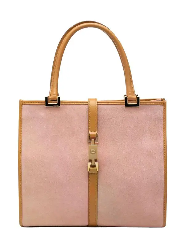 Gucci Suede Jackie Handbag - Pink