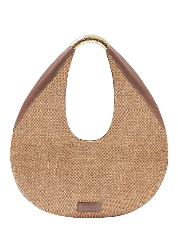 OTRERA Gaia Woven Shoulder Bag - Black/yellow