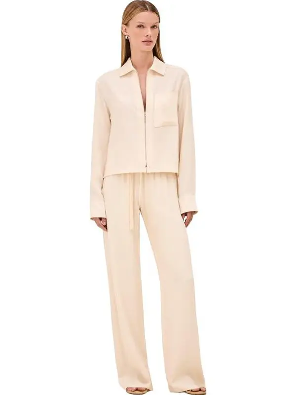 Alexis Damian Pant Wide Leg Silhouette - Neutral