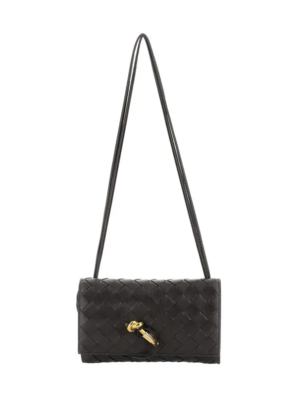 Bottega Veneta Andiamo Crossbody Pochette - Brown