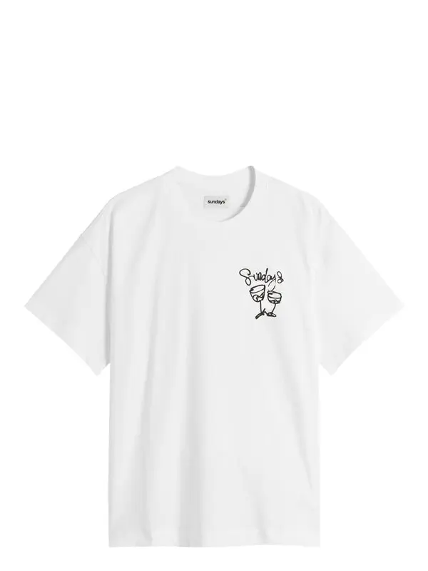 SNDYS. Wine T-shirt - White