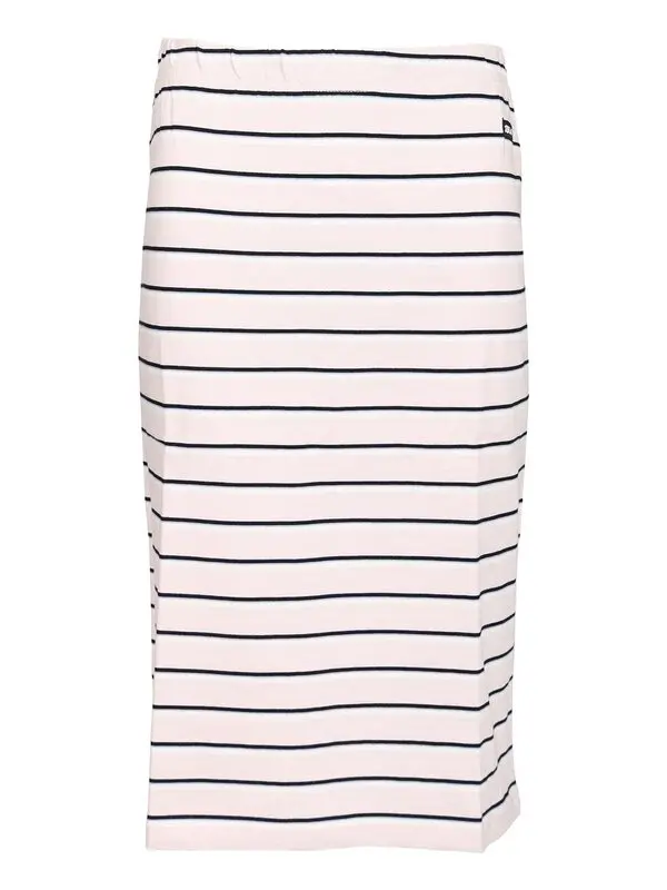 ROTATE BY BIRGER CHRISTENSEN Striped Jersey Midi Skirt - Multicolor