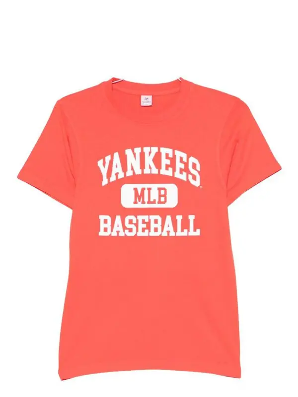 SPORTY  RICH Sporty & Rich Short Sleeve Crewneck T-shirt With Graphic - Fired