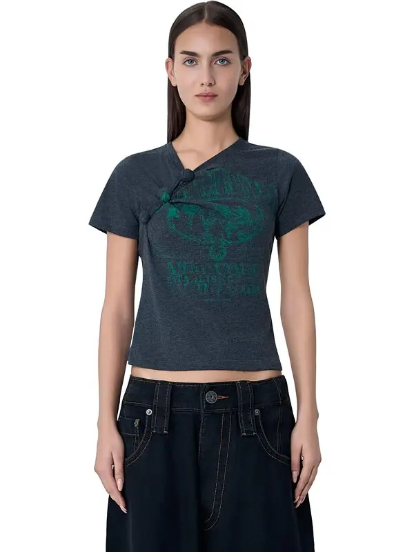 Alexander Wang Logo Motif T-shirt - Black