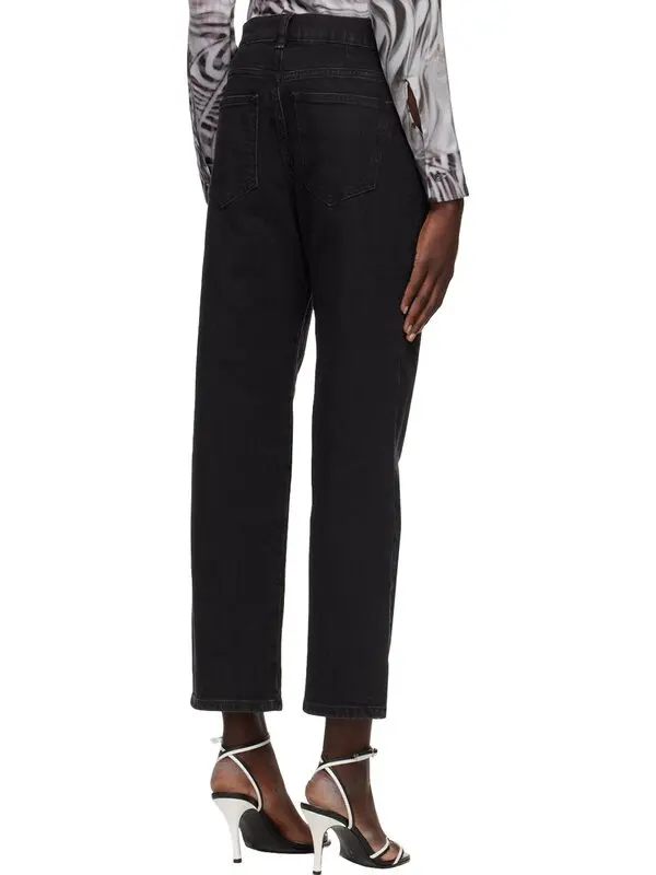 DIESEL® D-air Low-rise Straight-leg Jeans - Black
