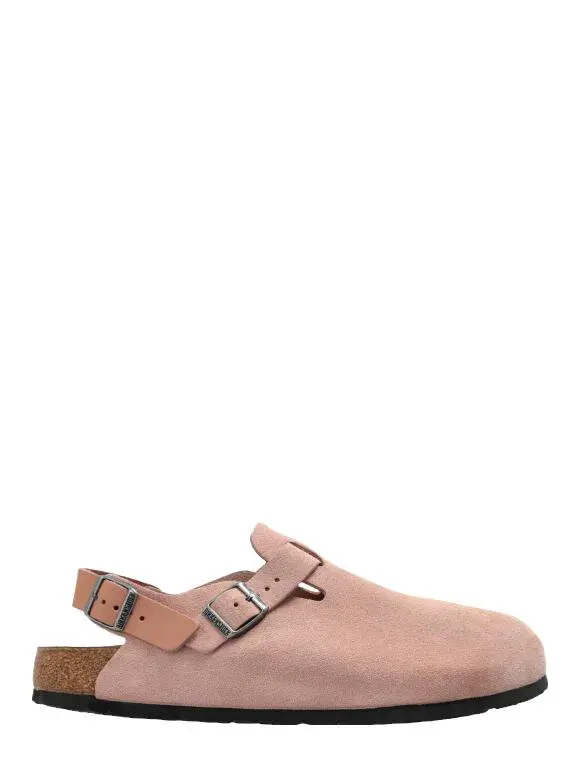BIRKENSTOCK Tokio Suede Clogs - Nude