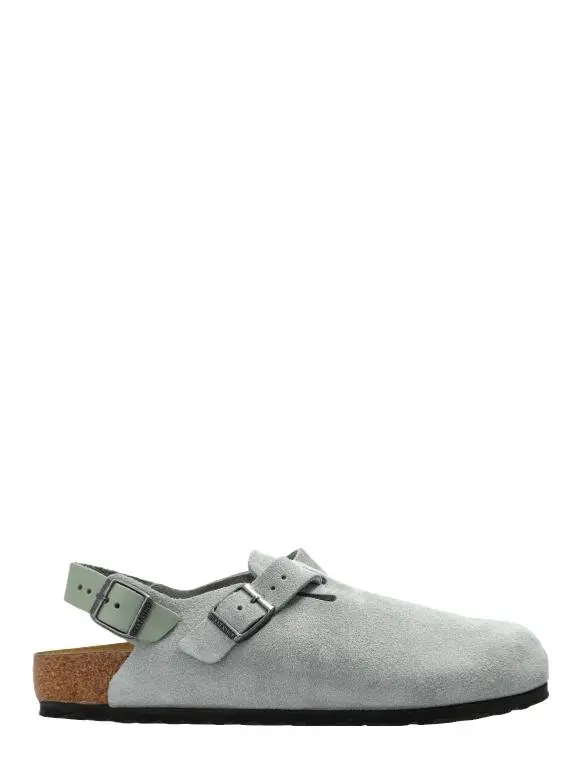 BIRKENSTOCK Tokio Ii Suede Clogs - Gray