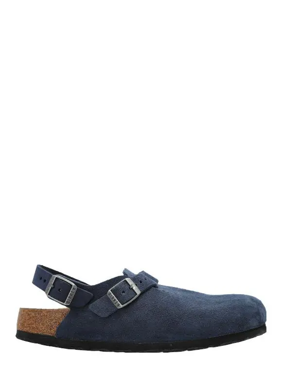 BIRKENSTOCK Premium Buckle Strap Clogs - Blue
