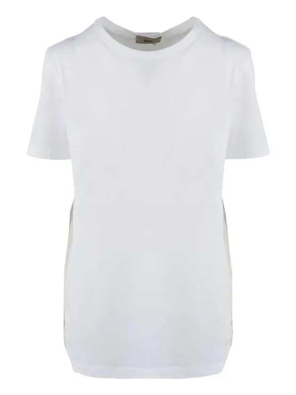Herno Contrasting Gathered Panel T-shirt - White