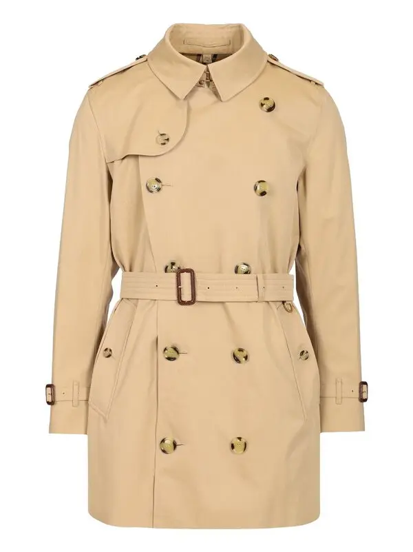 Burberry The Kensington Short Trench - Cream