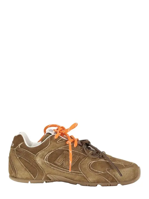 Miu Miu X New Balance 530 Sl Leather Sneakers - Brown