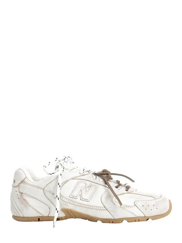 Miu Miu X New Balance 530 Sl Leather Sneakers - White