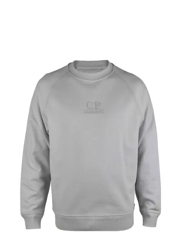 C.P. COMPANY Crew Neck Long Sleeve Sweater - Gray