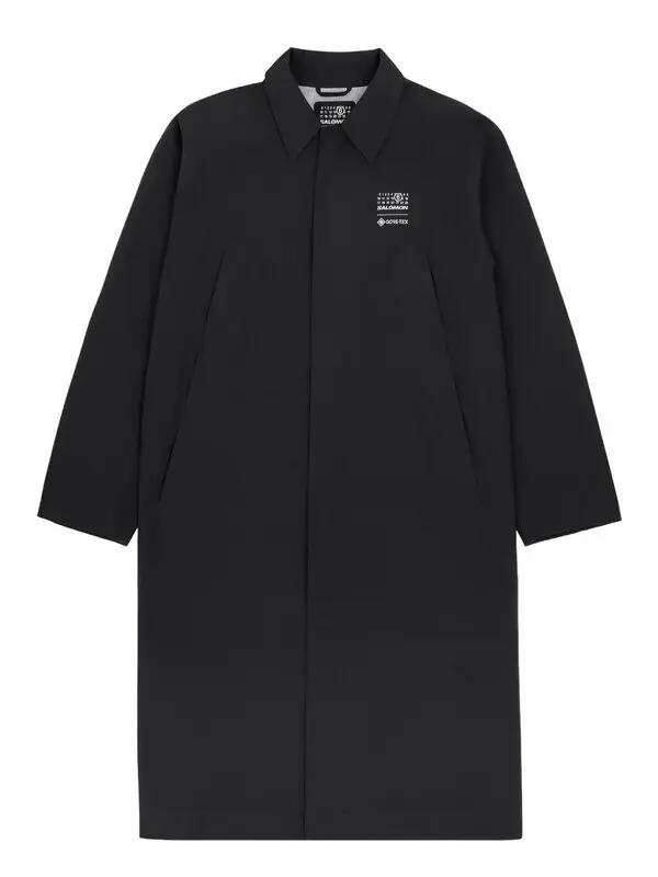 MM6 MAISON MARGIELA X SALOMON Gore-tex Trench Coat - Black