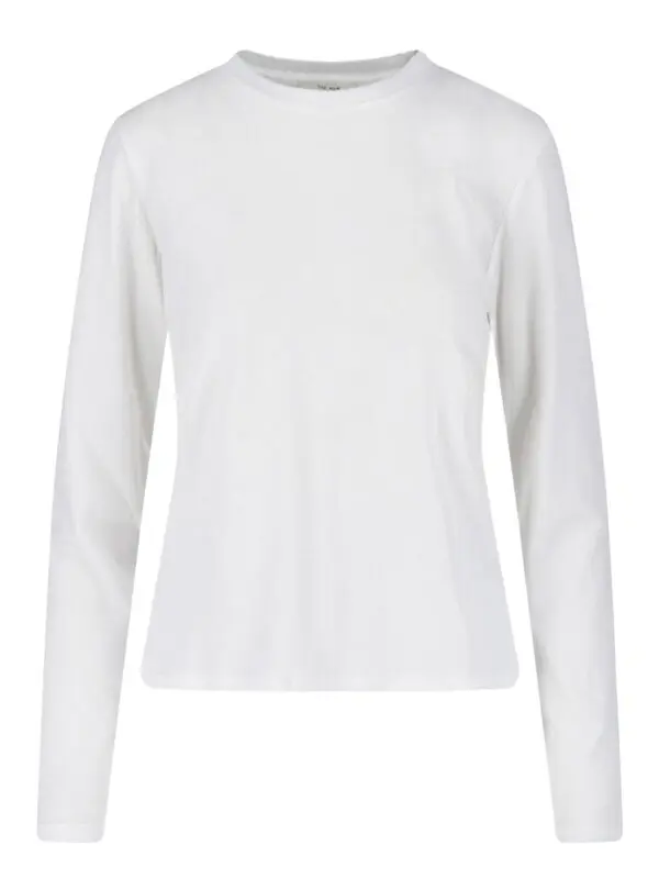 THE ROW Long Sleeve Crewneck T-shirt - White