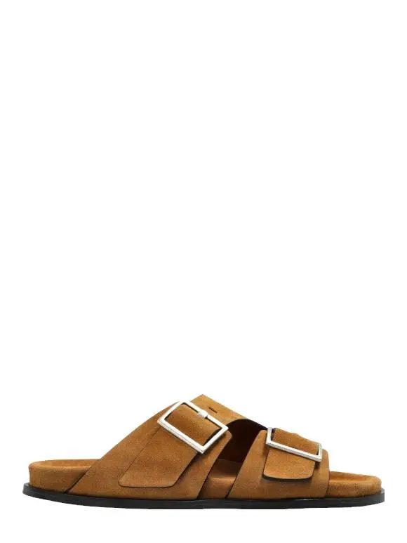 ALOHAS Alba Open-toe Flat Sandals - Brown