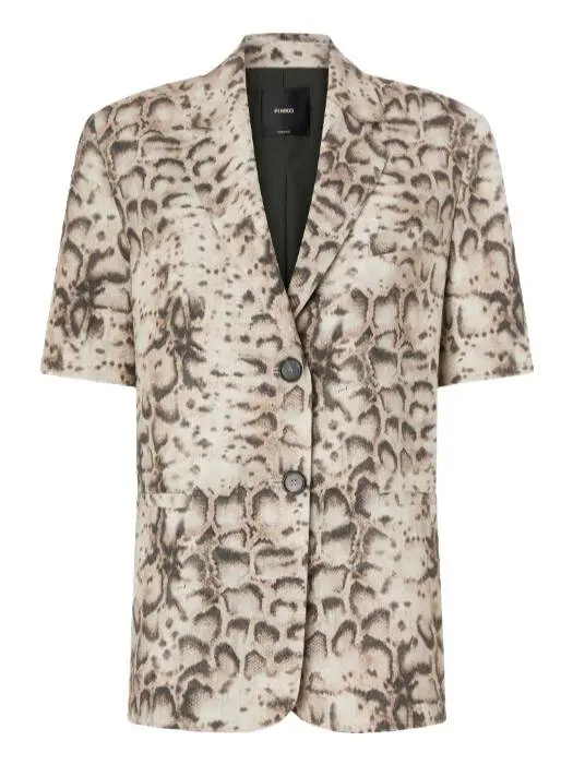 Pinko Brindisi Short-sleeve Blazer - Nude