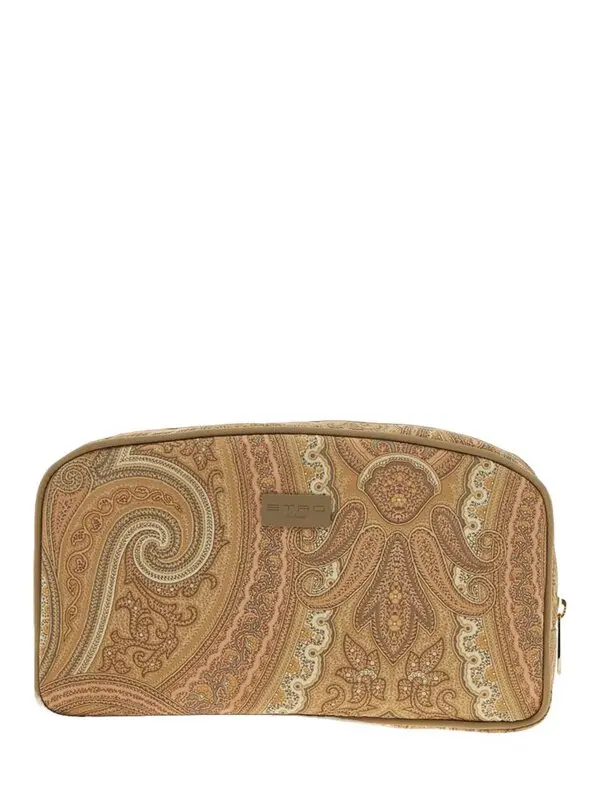 Etro Patterned Clutch - Brown