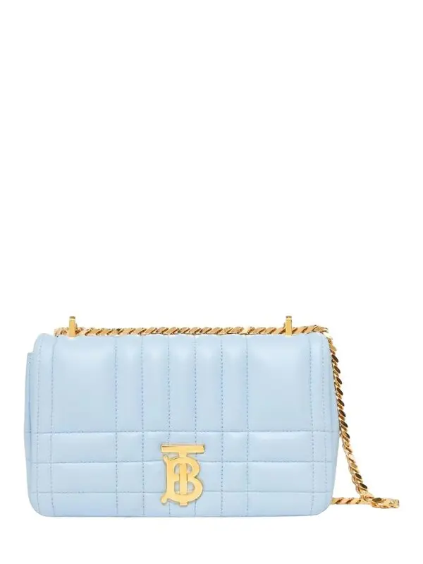 Burberry Quilted Lola Crossbody Bag - Blue