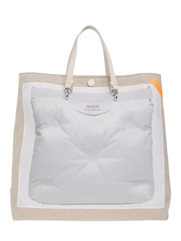 MAISON MARGIELA Graphic Print Tote Bag - White