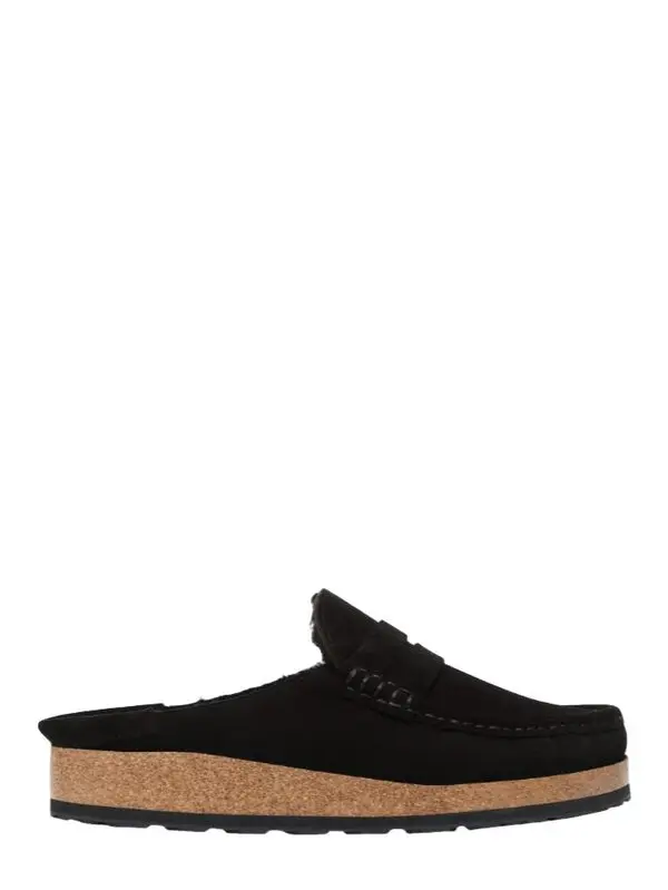 BIRKENSTOCK Round Toe Slip-on Mules - Black