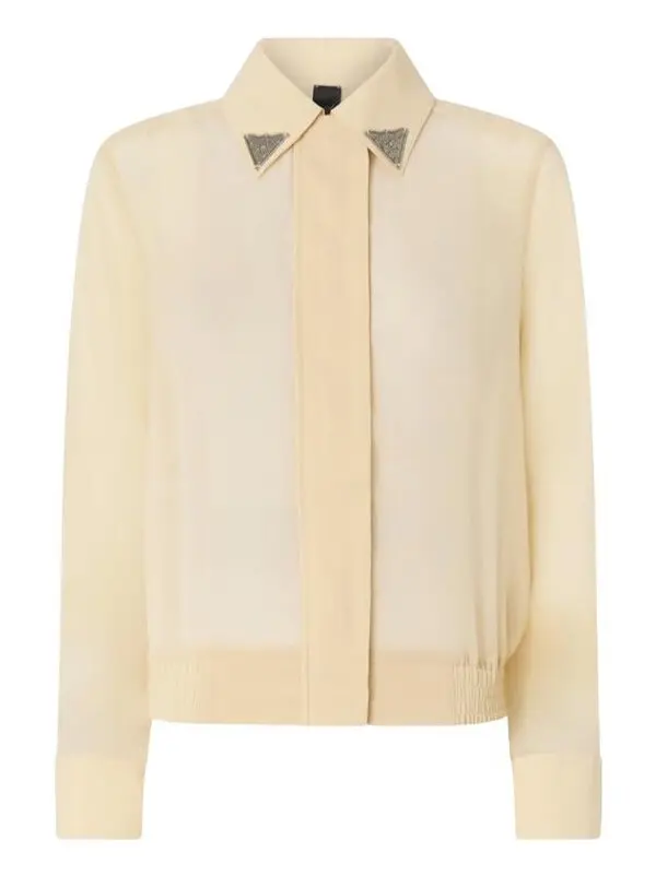 Pinko Semi-sheer Shirt - Nude