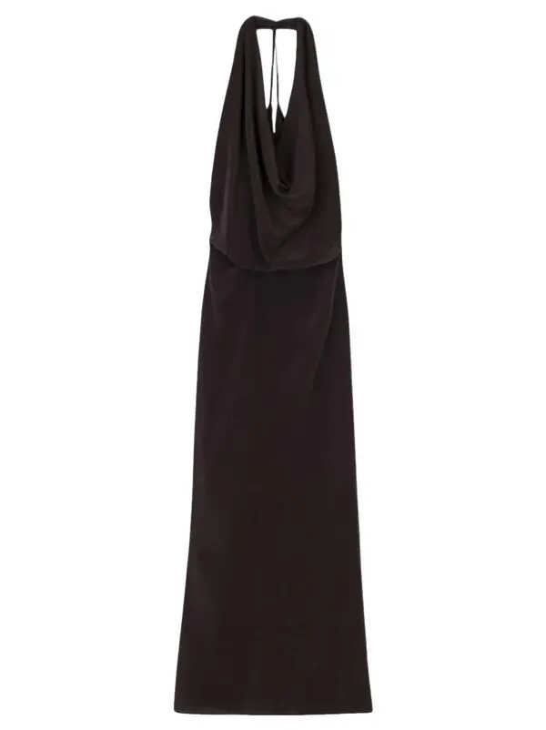 ALYSI Cowl Neck Maxi Dress - Black