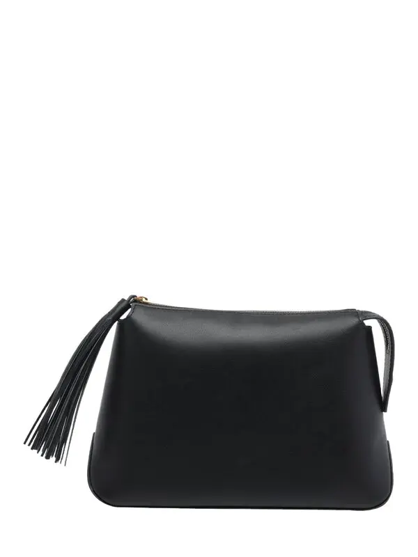 Pinko Tassel Zip Clutch Bag - Black
