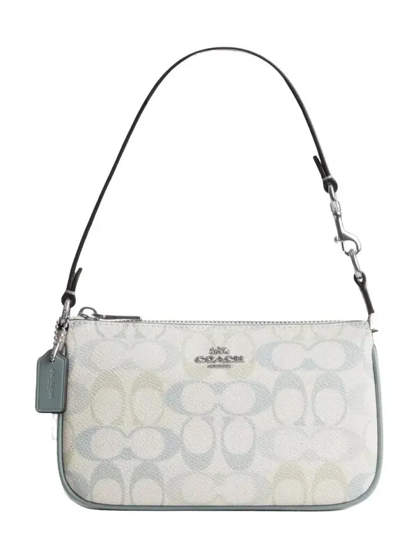 COACH Monogrammed Zip Tote Bag - White