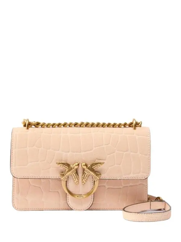 Pinko Mini Love Bag One Small Crossbody Bag - Light Brown